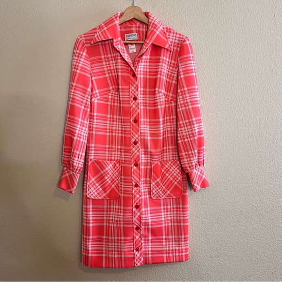 Vintage | Dresses | Vintage 7s Simpsons Pink Dress Size 2 | Poshmark